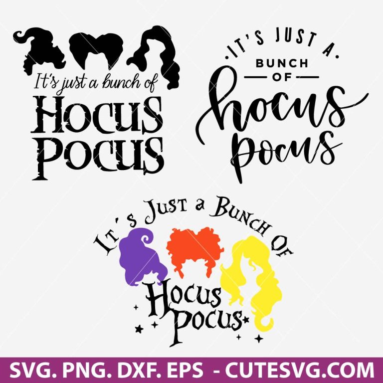 Just a Bunch of Hocus Pocus SVG, Halloween SVG, Funny Halloween SVG ...